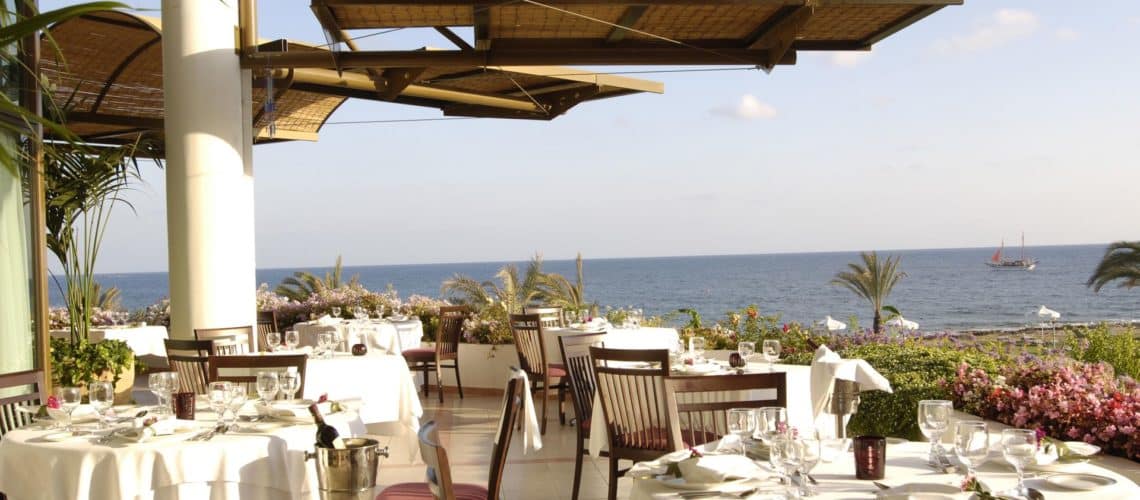 Athena Royal Beach hotel Paphos restaurants || Athena Royal